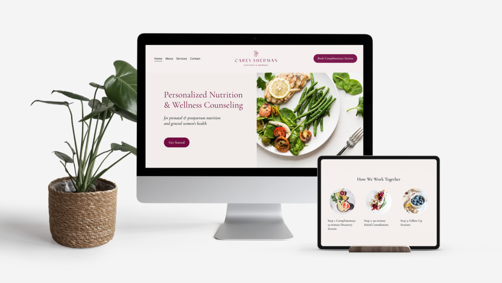 Health & Wellness Branding & Web Design | Carey Sherman Nutrition ...