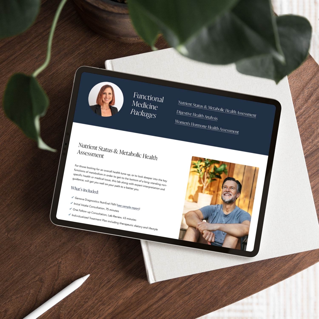 Health & Wellness Branding & Web Design | Marin Functional Medicine ...